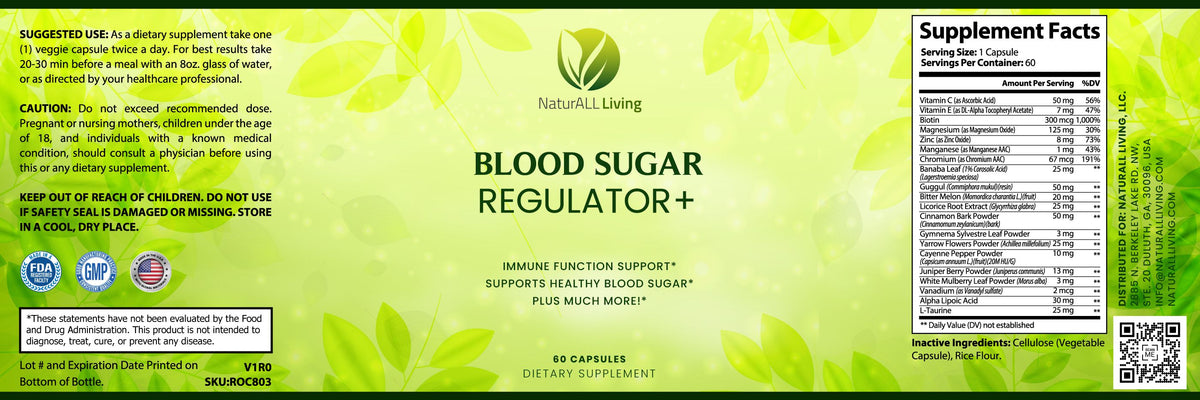 Blood Sugar Regulator + – NaturALL Living