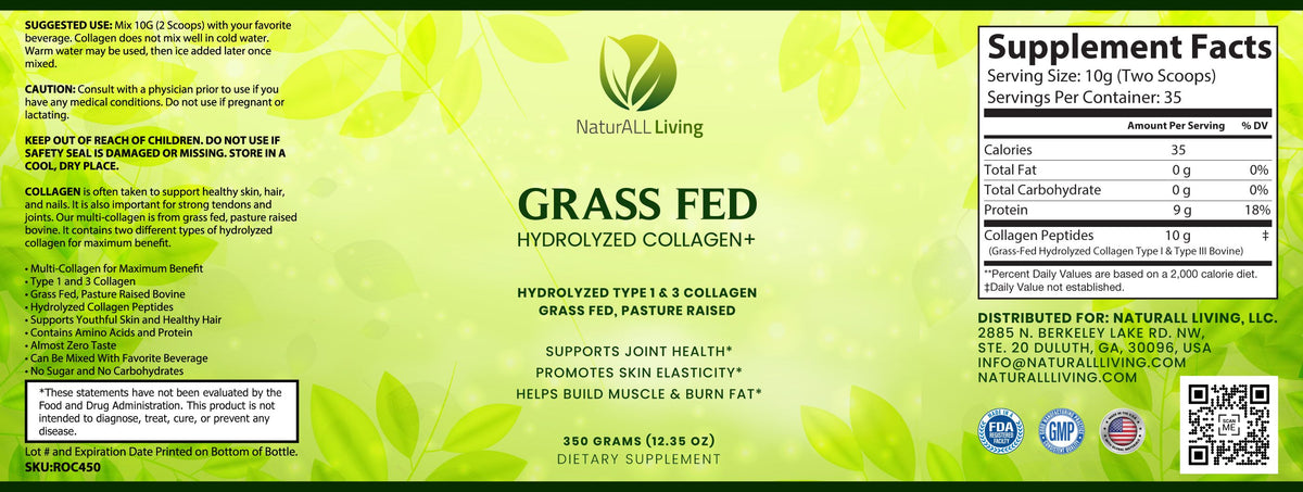 Grass-Fed Hydrolyzed Collagen + – NaturALL Living