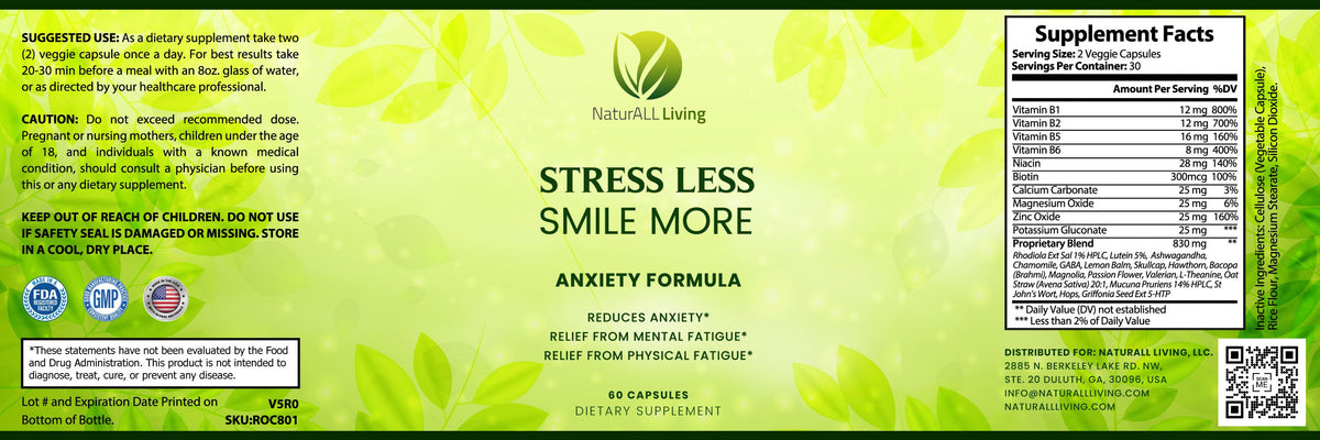 Stress Less Smile More – NaturALL Living